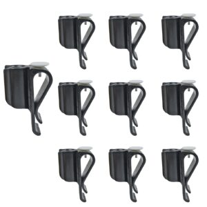 10 pack golf club bag clips on putter clamp holder organizer value durable plastic black putting clip golf accessories for men women golfer