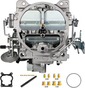 4 barrel carburetor carb for 1901r rochester quadrajet 4mv chevy 1966-1973 - summit jegs divorced choke 1901-gg 4-bbl, replace for corvettes 1975-1979 750 cfm vacuum secondary durable