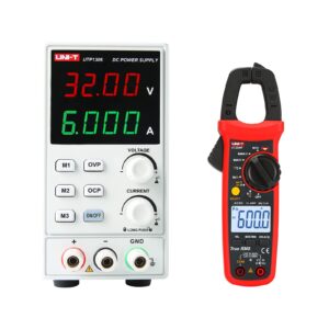 uni-t clamp meter dc power supply kit, ut204r, utp1306