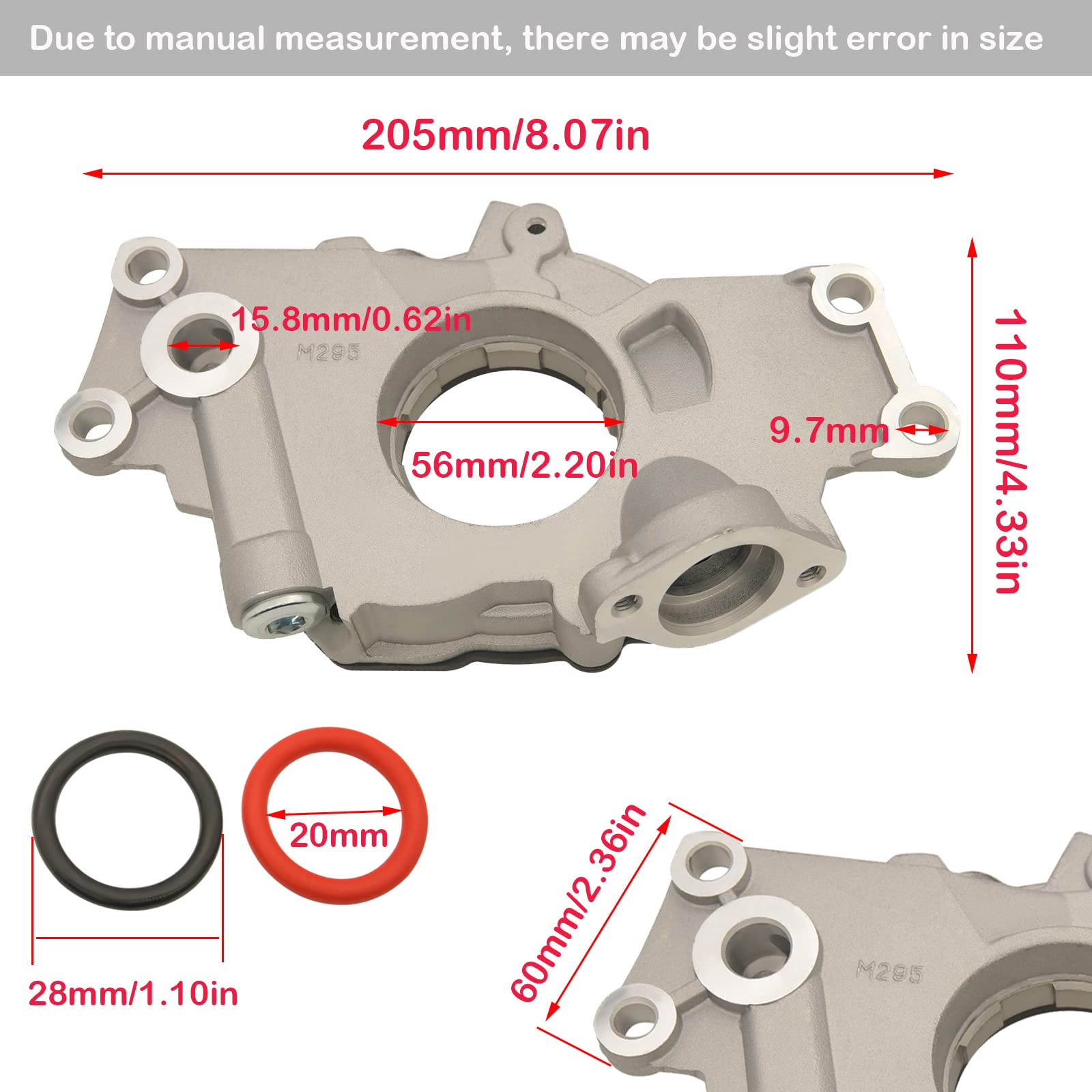 M295 Oil Pump Replace 12586665, LS Oil Pump for Chevy Silverado, Suburban, Tahoe, Trailblazer, GMC Sierra, Yukon, Cadillac LS1 LS3 LS2 LS6 4.8L 5.3L 6.0L