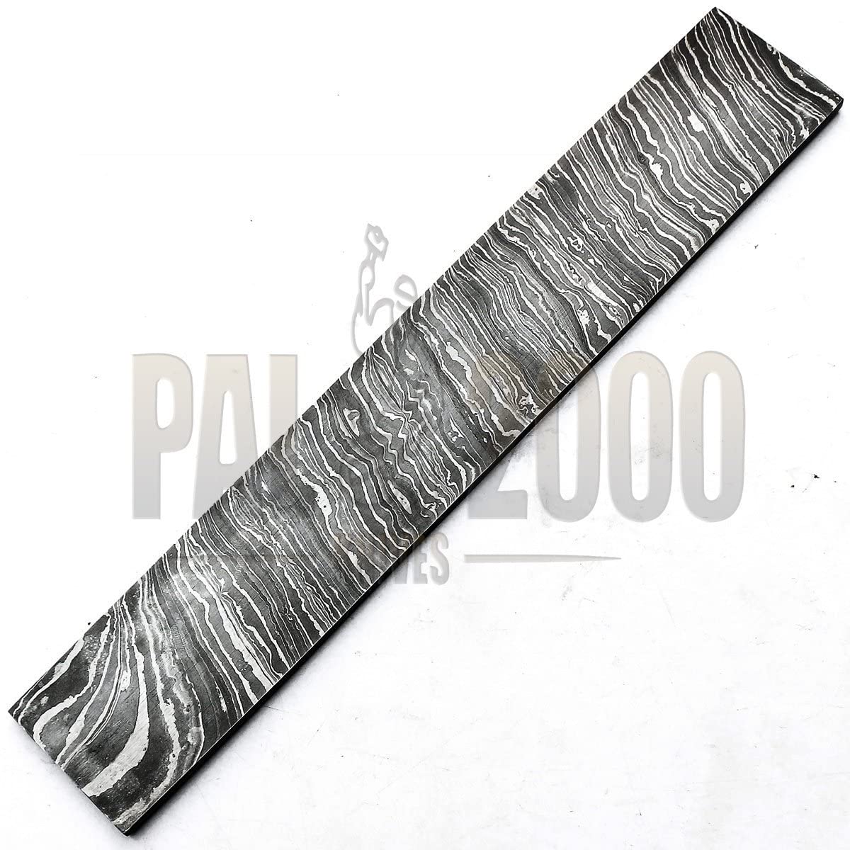 PAL 2000 HUNTING KNIVES Fire Strom Pattern Handmade Damascus Steel Bar Custom Damascus Steel Billet Blank Blade 15 x2 x5mm Sstn 9927