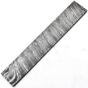 pal 2000 hunting knives fire strom pattern handmade damascus steel bar custom damascus steel billet blank blade 15 x2 x5mm sstn 9927