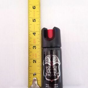 POLICE MAGNUM Pepper Spray Self Defense Portable Safety Canister- 2 oz Twist Lock (Red)