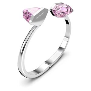 SWAROVSKI Lucent Bangle, Pink, Rhodium Finish