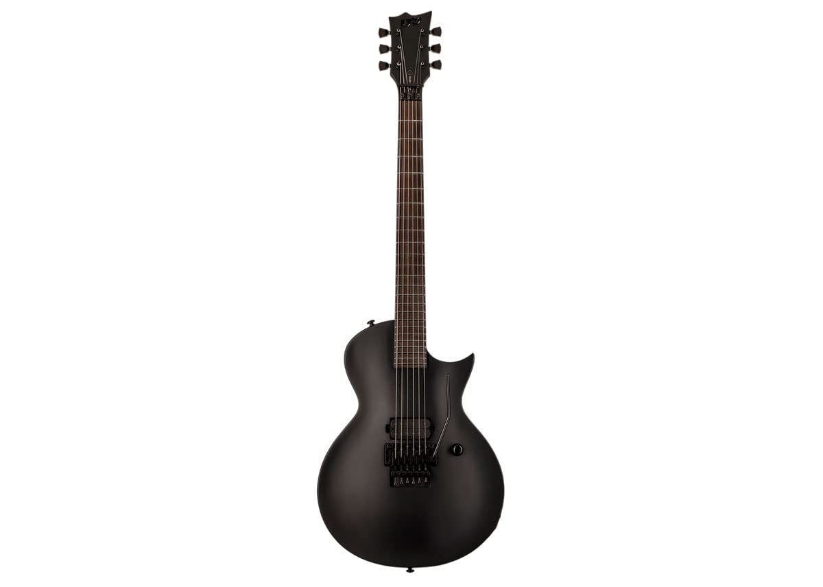 ESP 6 String LTD EC-FR Metal Electric Guitar, Black Satin, Right, (LECFRBKMBLKS)