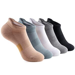 gonii ankle socks womens running athletic no show socks cushioned 5-pairs