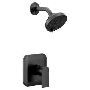 moen ut2472epbl genta lx m-core 2-series 1-handle shower trim kit, valve required, matte black