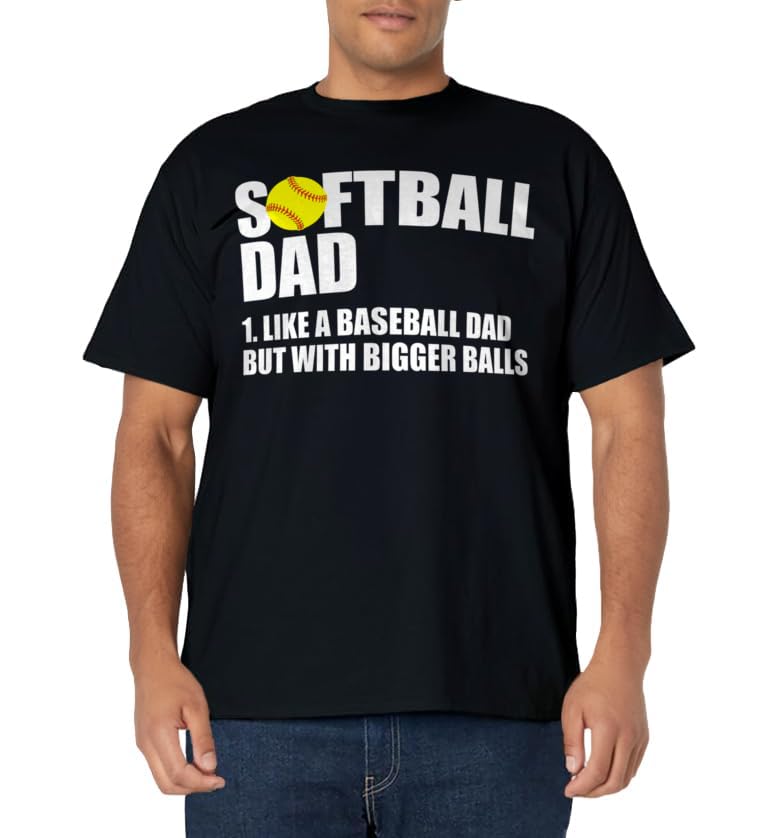 Softball Dad Definition Funny T-Shirt