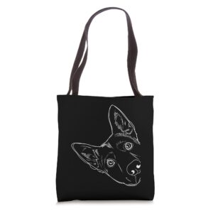 funny carolina dog tote bag