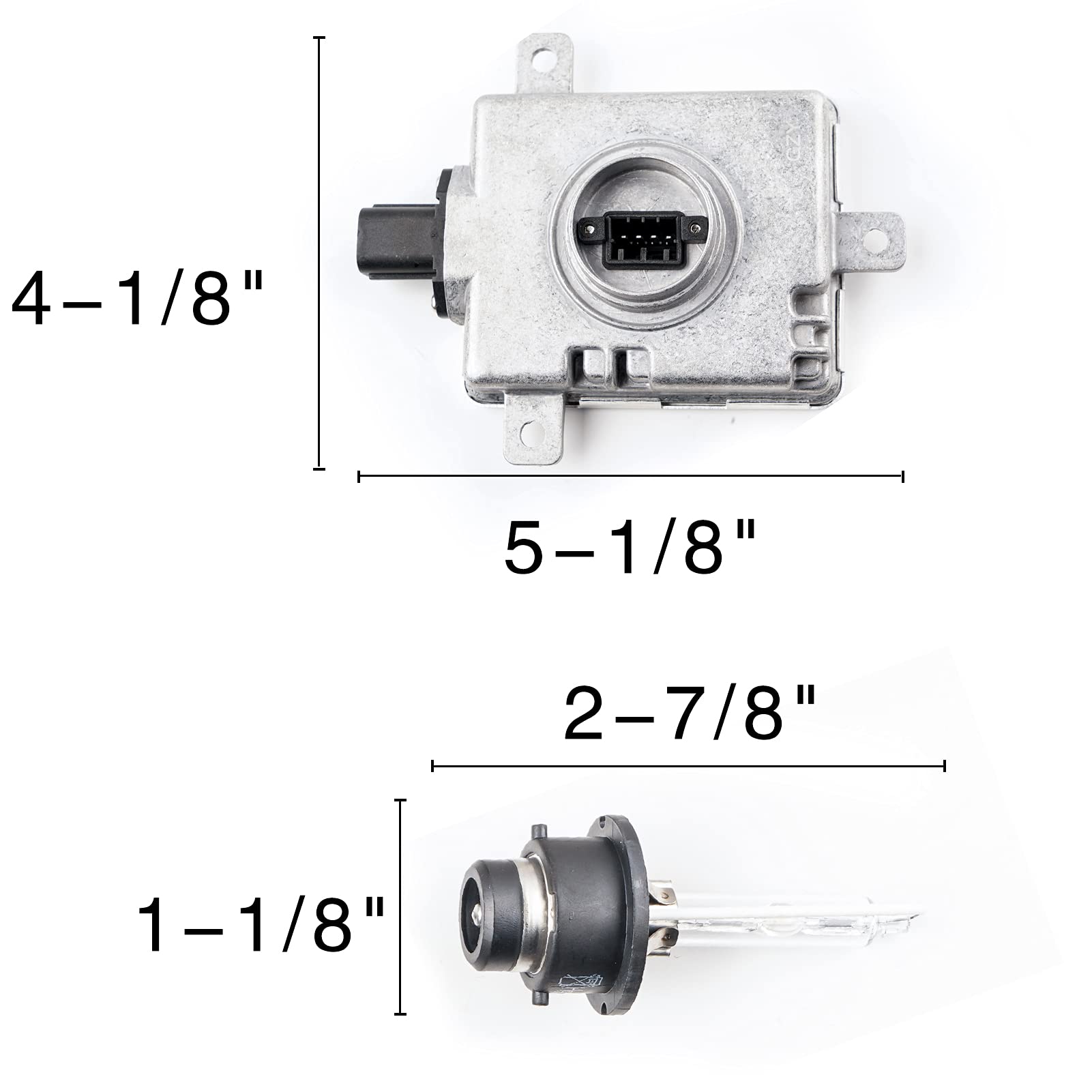 Xenon Headlight Ballast Control Unit W/D2S Bulb & Igniter Module Compatible with Acura TL MDX RDX TSX Honda Accord CR Mazda 3 CX, Replaces W3T19371 W3T16271 W3T20971 W3T15671