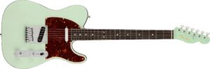 fender american ultra luxe telecaster - surf green with rosewood fingerboard