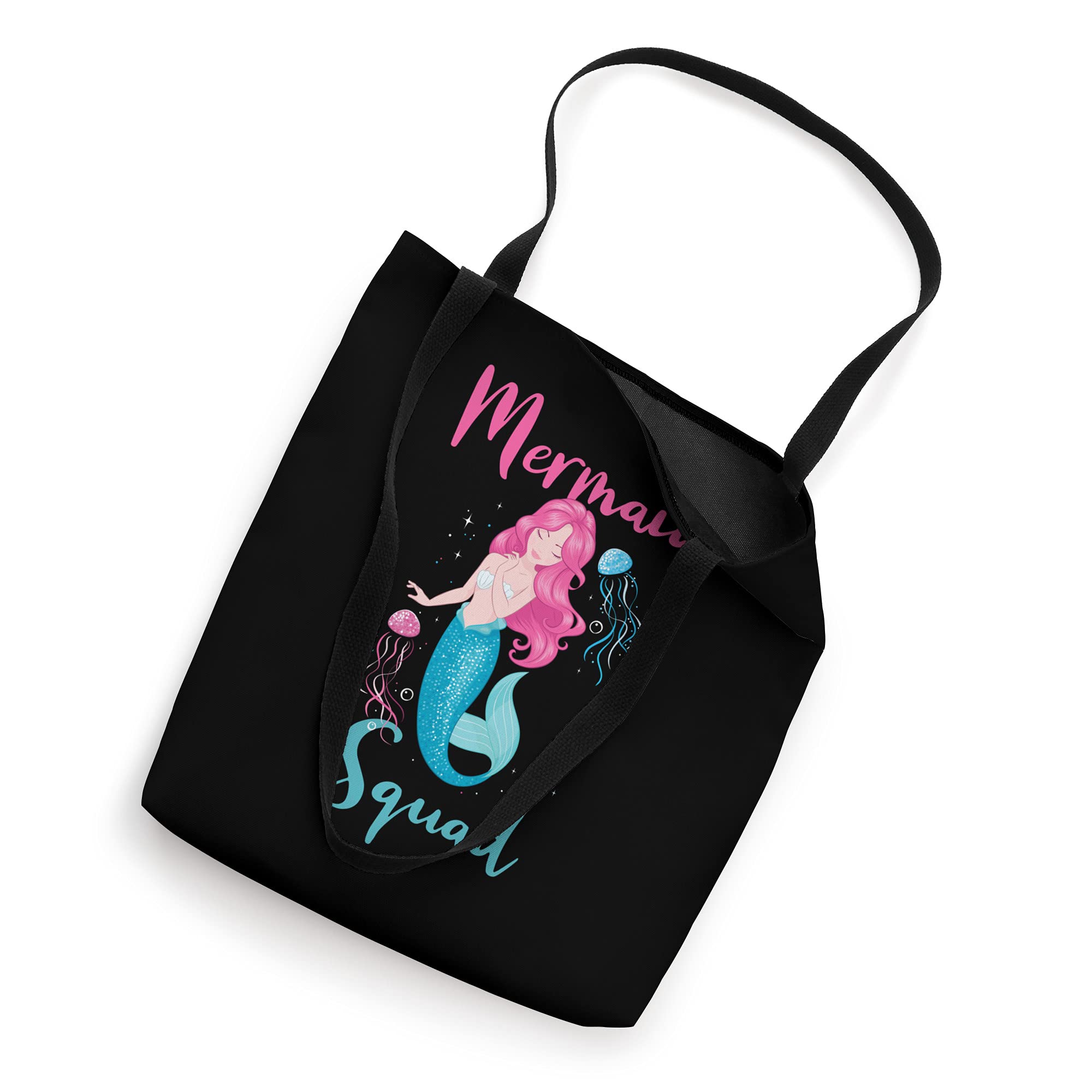 Mermaid Squad | Cute Matching Little Girls Birthday Party Tote Bag