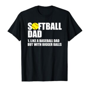 Softball Dad Definition Funny T-Shirt