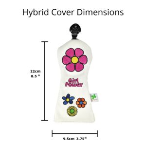 Foretra - Limited Edition Girl Power Hybrid Headcover - Tour Quality Golf Club Cover - Style and Customize Your Golf Bag