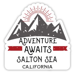 salton sea california souvenir 4-inch fridge magnet adventure awaits design