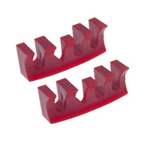 cucudai 2pcs badminton stringing machine tool racket load spreader adapter universal protector attachment-red