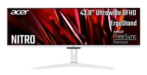 acer nitro xv431c pwmiiphx 43.8" dfhd (3840 x 1080) ultrawide gaming monitor | amd freesync premium | 120hz | 1ms vrb | hdr400 | 93% dci-p3 | 1 x display, 1 x hdmi 2.0 port and 1 x hdmi 1.4