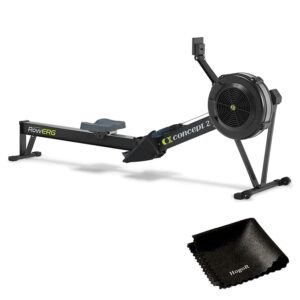 concept2 model d upgraded new rowing machine indoor rowing machine for exercise control your workout intensity with pm5 performance monitor and bundled with hogor cleaning cloth