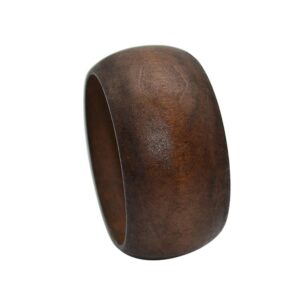 handmade ethnic wood cuff bracelet natural wooden large bangles round diy natural wooden chunky bracelet simple engraved geometric braid woven bangle for women jewelry-round shape