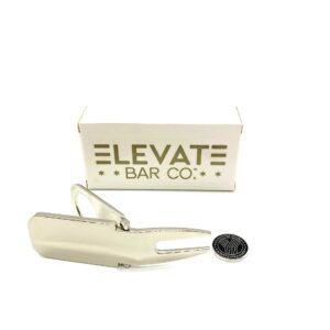 Elevate Bar Co. Multi-Use Magnetic Cigar Holder, Golf Divot & Marker Tool- Silver