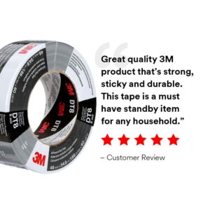 3M Duct Tape DT8, 3 Pack, Industrial Strength, Multi-Use, Silver, 1.88" x 60 yd, Professional Grade Adhesive