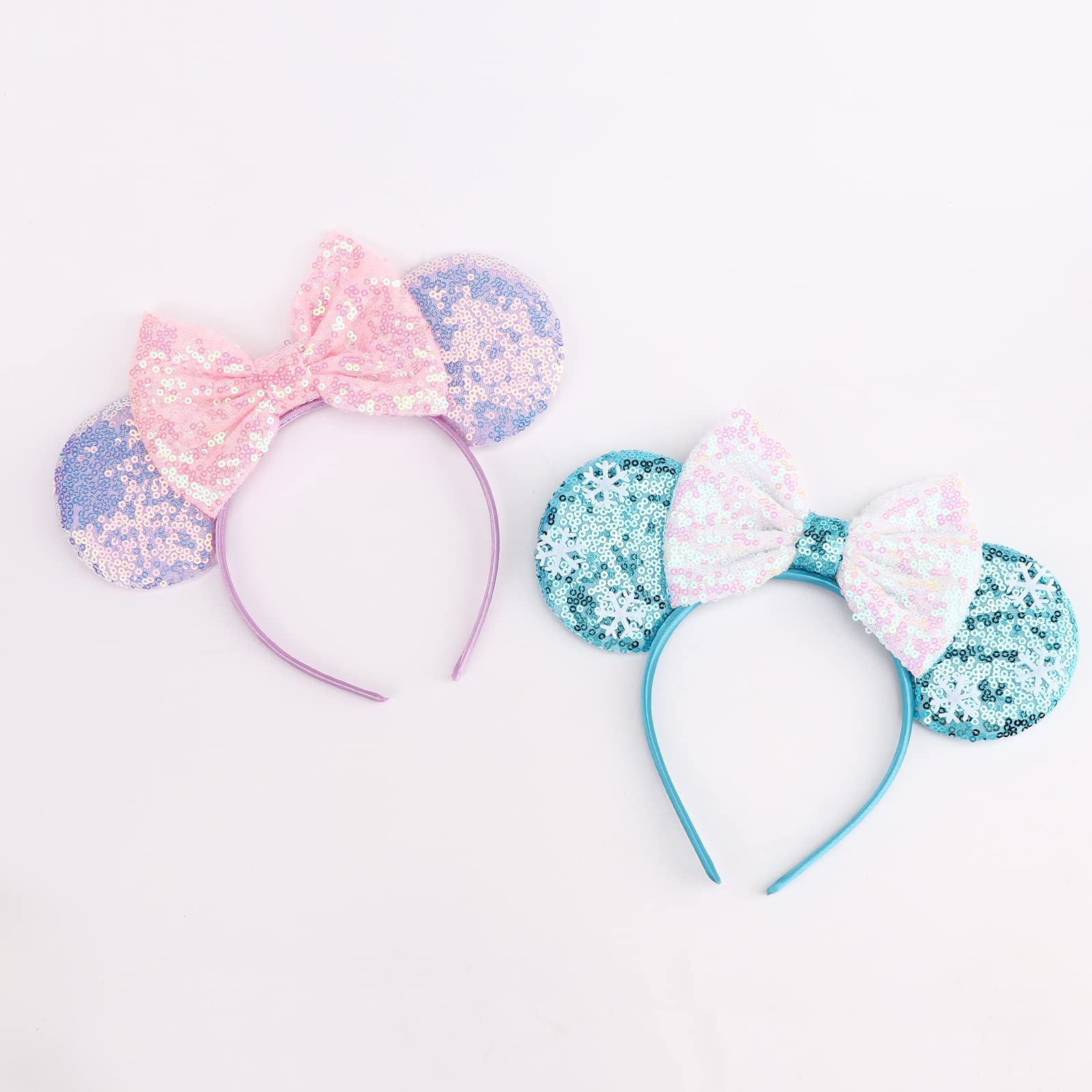 DRESHOW Mouse Ears Bow Headbands Glitter Party Decoration Cosplay Costume for Girls & Women