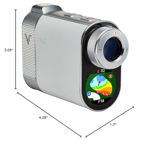 Voice Caddie SL2 Golf GPS Laser Rangefinder | Distance Measuring Flag Pole Locking Vibration | Slope Mode Tournament Switch | Continuous Scan | 6X Magnification | 1,000 Yards | USB Rechargeable