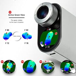 Voice Caddie SL2 Golf GPS Laser Rangefinder | Distance Measuring Flag Pole Locking Vibration | Slope Mode Tournament Switch | Continuous Scan | 6X Magnification | 1,000 Yards | USB Rechargeable