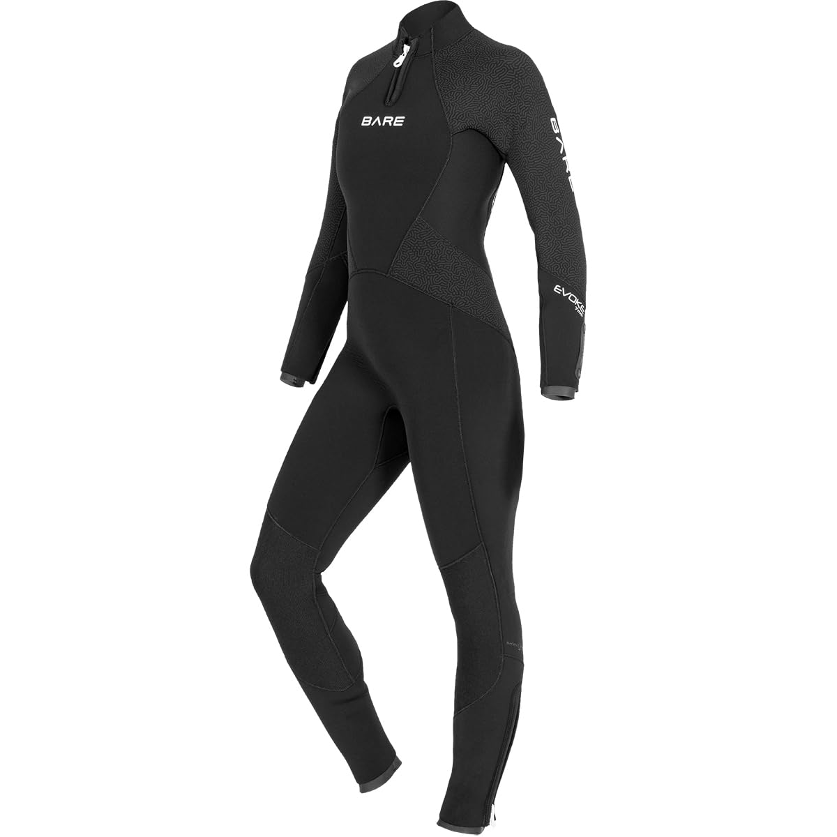 BARE 5MM Evoke Women's Wetsuit | Warmest Women's Wetsuit Within BARE Lineup | Full Stretch Neoprene Combined with a Unique Graphene Omnired Fabric | Comfortable | Great for Scuba Diving | Black 02