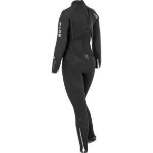 BARE 5MM Evoke Women's Wetsuit | Warmest Women's Wetsuit Within BARE Lineup | Full Stretch Neoprene Combined with a Unique Graphene Omnired Fabric | Comfortable | Great for Scuba Diving | Black 02