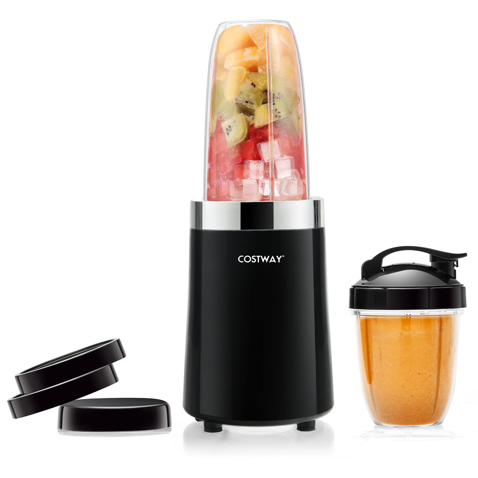 COSTWAY Nutri Blender, 1000 Watt Base for Juices, Shakes & Smoothies Personal Blender, Black