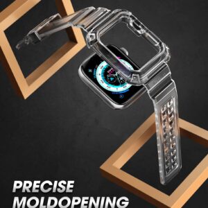 SUPCASE for Apple Watch Series 9/8/7/6/5/4/SE2/SE [41/40mm] Case with Band (Unicorn Beetle Pro), Rugged Men Cover Protective Case with Adjustable Strap Bands for iWatch 9/8/7/6/5/4/SE2/SE, FrostBlack