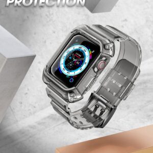 SUPCASE for Apple Watch Series 9/8/7/6/5/4/SE2/SE [41/40mm] Case with Band (Unicorn Beetle Pro), Rugged Men Cover Protective Case with Adjustable Strap Bands for iWatch 9/8/7/6/5/4/SE2/SE, FrostBlack