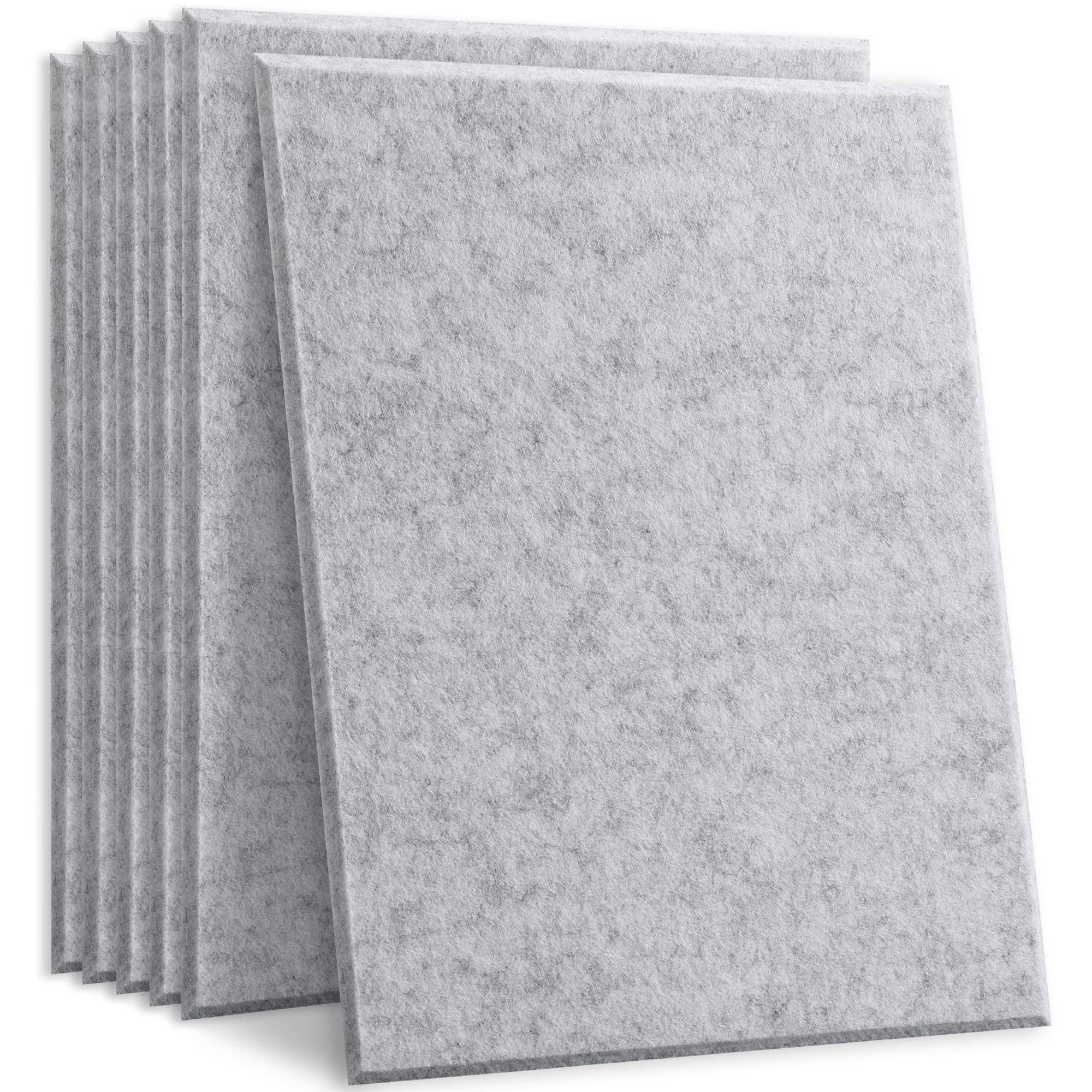 VANCORE 6 Pack Acoustic Panels 16"x 12"x 0.4" Sound Proof Padding, Sound Blocking Absorbing Padding for Wall Ceiling Acoustic Treatment for Home Office Decoration, Grey