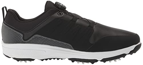 Skechers Men's Torque Twist Waterproof Golf Shoe, Black, 9 Wide