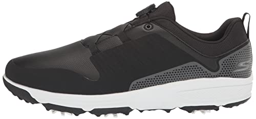 Skechers Men's Torque Twist Waterproof Golf Shoe, Black, 9 Wide