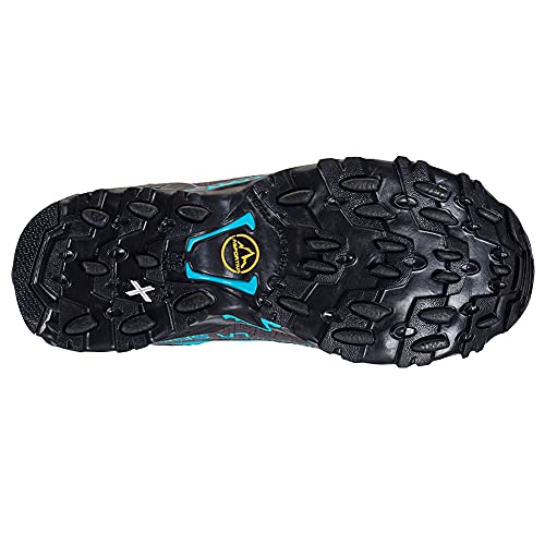 La Sportiva womens Ultra Raptor II Mid GTX Hiking Boots, Carbon/Topaz, 9.5