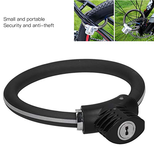 Kadimendium Bike Lock Reflective Black for Motorcycle Lock for Chain Lock for Cable Lock for Bicycle Lock for Skateboards(Reflective Matte Black)