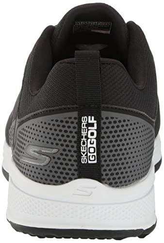 Skechers Men's Torque Twist Waterproof Golf Shoe, Black, 9 Wide