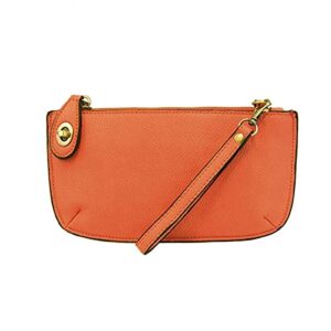 joy susan women's fashion purse mini crossbody wristlet clutch handbag - orange