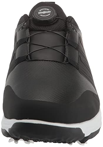 Skechers Men's Torque Twist Waterproof Golf Shoe, Black, 9 Wide