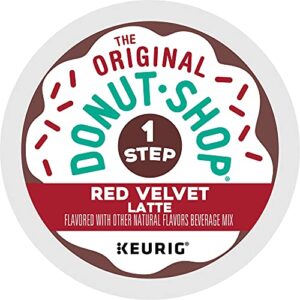 The Original Donut Shop One-Step Red Velvet Latte, Keurig Single Serve K-Cup Pods, 20 Count