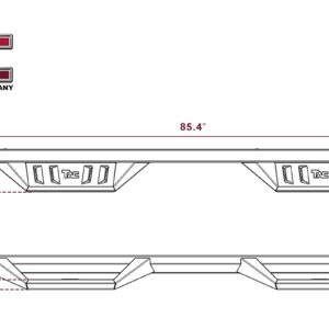 TAC Sidewinder Running Boards Fit 2015-2024 Ford F150 Supercrew Cab| 2022-2024 F150 Lightning EV Supercrew Cab|2017-2024 F250/F350/F450/F550 Super Duty Crew Cab Truck 4” Drop Fine Texture Black 2Pcs