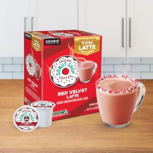 The Original Donut Shop One-Step Red Velvet Latte, Keurig Single Serve K-Cup Pods, 20 Count