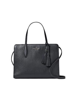 kate spade new york rowe medium top zip satchel crossbody bag black