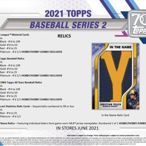 Topps 2021 Series 2 Baseball Hanger Pack