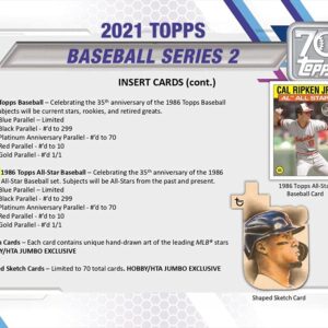 Topps 2021 Series 2 Baseball Hanger Pack