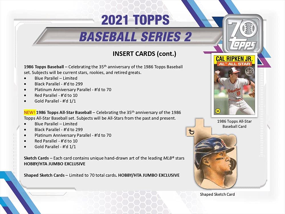 Topps 2021 Series 2 Baseball Hanger Pack