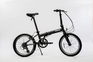 zizzo urbano 24lb lightest aluminum frame genuine shimano 8-speed 20-inch folding bike (space gray)