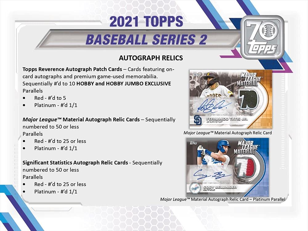 Topps 2021 Series 2 Baseball Hanger Pack